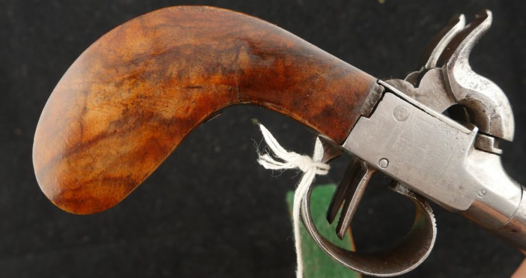 079-1122-8050, Belgium Double Barrel Percussion pistol, 2 .40 Cal ...