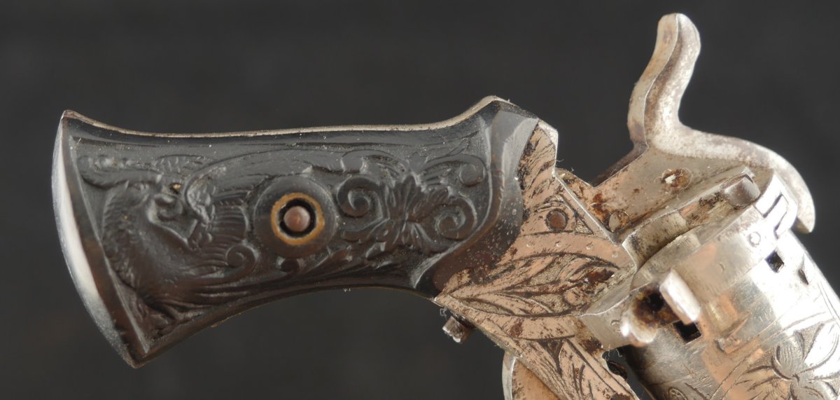 GR79-0423-4507, Belgian .22 Pinfire Pocket. 6 Shot. Liege proof ...