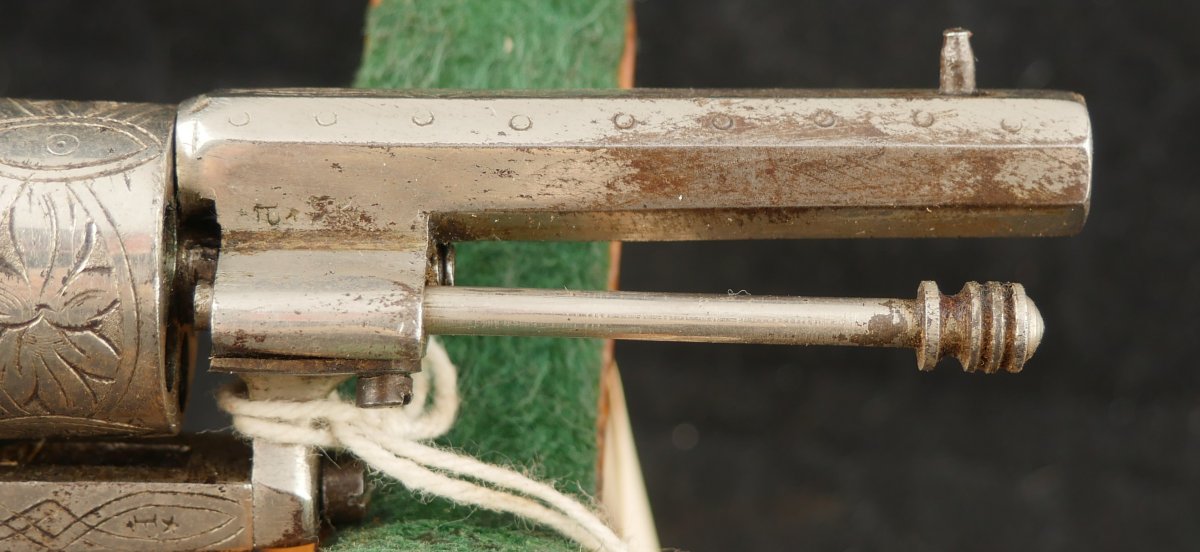 GR79-0423-4507, Belgian .22 Pinfire Pocket. 6 Shot. Liege proof ...