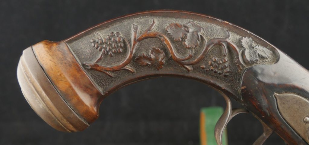 GR79-0223-4570, French Single Shot Flint Pistol with Swamp Barrel ...