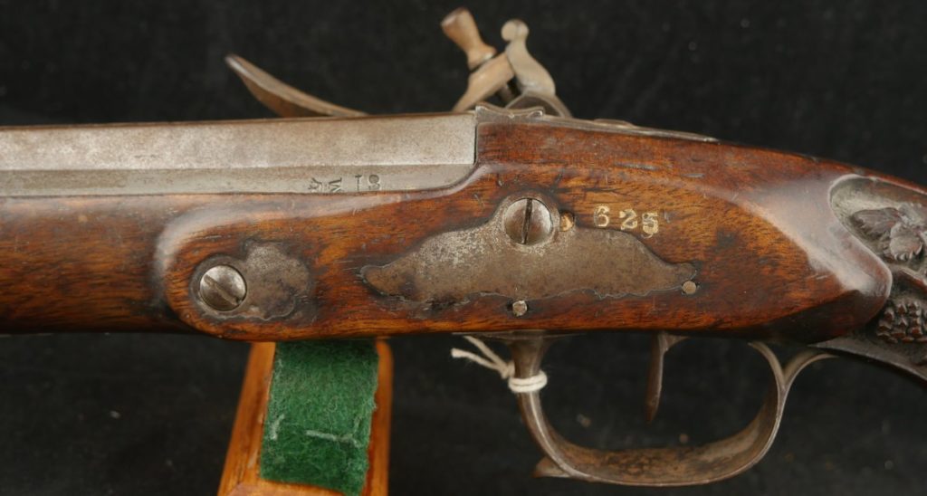 GR79-0223-4570, French Single Shot Flint Pistol with Swamp Barrel ...