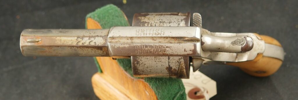 079-0923-8532, British Bulldog 5 shot revolver with original bone grips ...