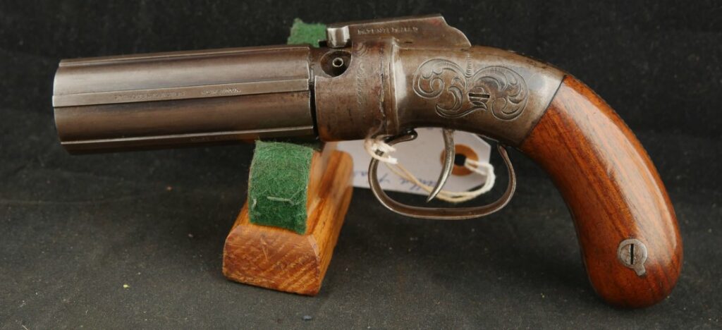 GR-1023-4939, W.W. Marston Double Action Pepperbox. 6 Barrel. BUY NOW ...