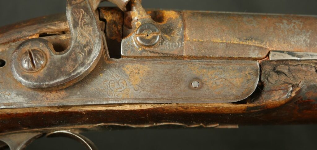 079-0124-8540, English Coach Gun with old marks. BLOWOUT – Antique Guns