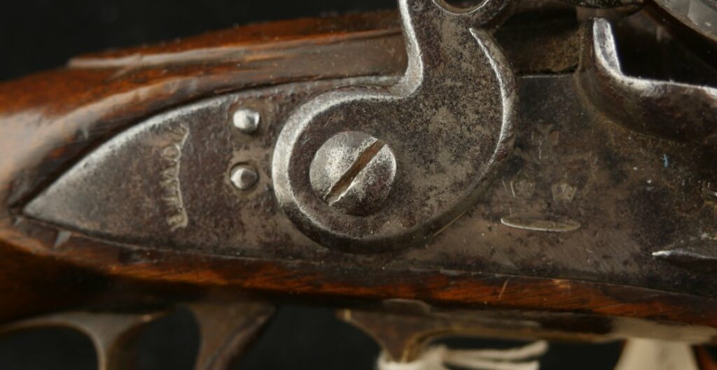 079-1223-8556, English Military Single shot flint pistol. BLOWOUT ...