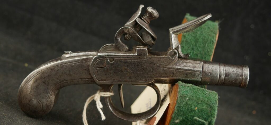 GR-1123-4966, Pair of small size all metal single shot English pistols ...