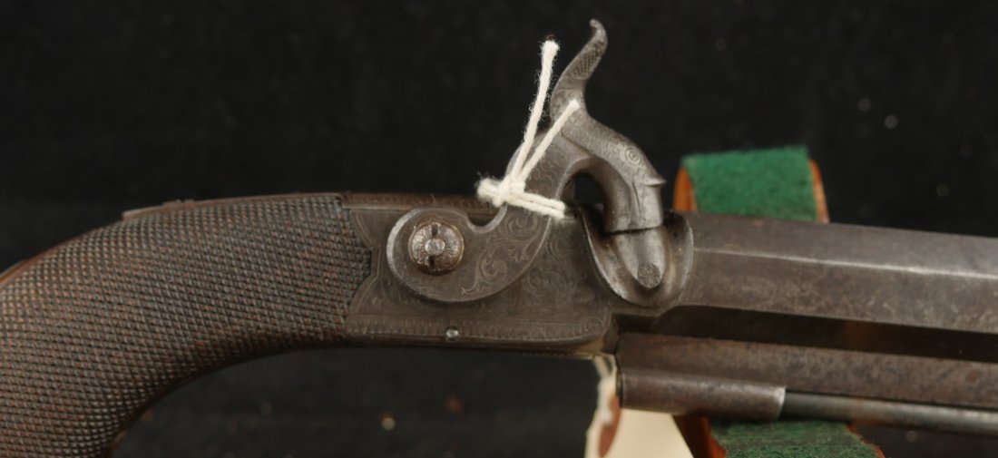 GR-0324-4935, English Single Shot Side Hammer percussion pistol with ...