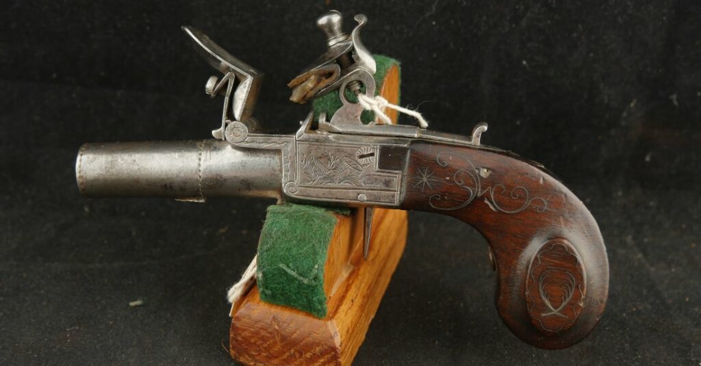 GR-0524-6234, Single shot flint pistol. BLOWOUT – Antique Guns