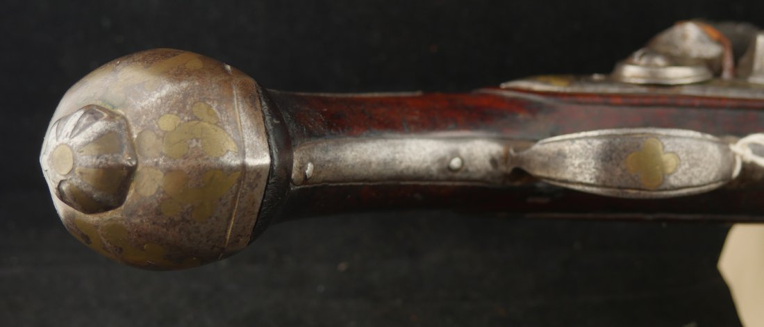 GR-0524-6239, Flint Ottoman Empire Single Shot Flint Pistol. Raised ...