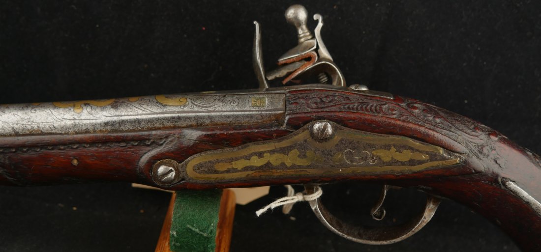 GR-0524-6239, Flint Ottoman Empire Single Shot Flint Pistol. Raised ...