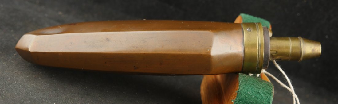 GR-0424-6252C, Rifle flask. 7 ¾ inches long, 2 ⅝ inches wide. BLOWOUT ...