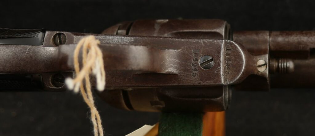 079-1225-9360, Colt SA .45 with 5 1/2 inch barrel and original gutt ...