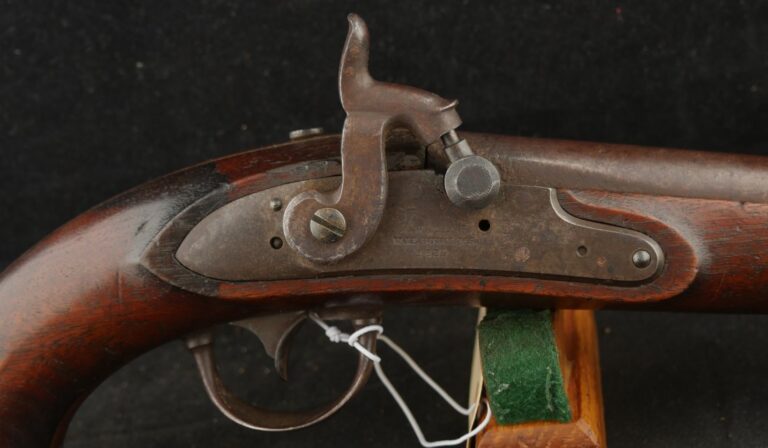 GR-1225-6749, US Model 1836 Flint Pistol, by A. Waters, converted to ...